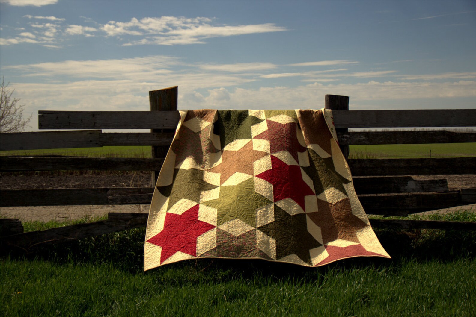 Stars Over Texas Quilt Pattern - PDF Queen Size Quilt Pattern, Instant ...