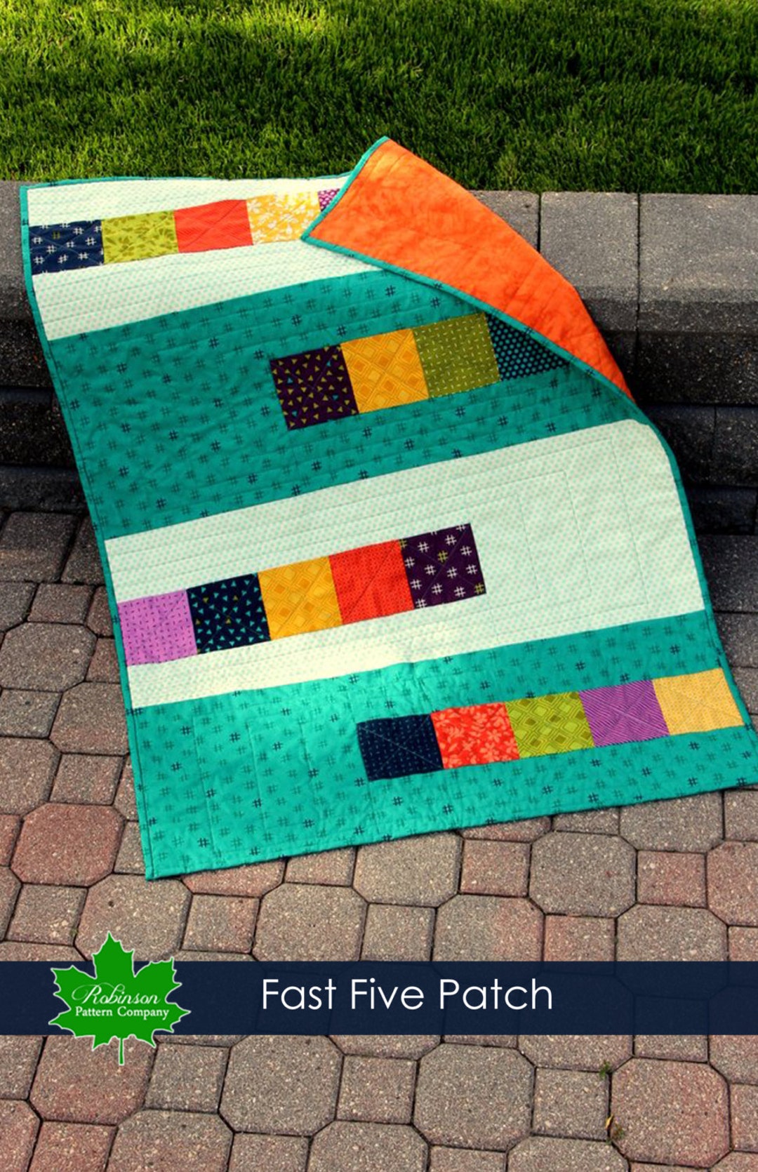 Fast Five Patch Quilt Pattern - Pdf Instant Download - Quick and Easy ...
