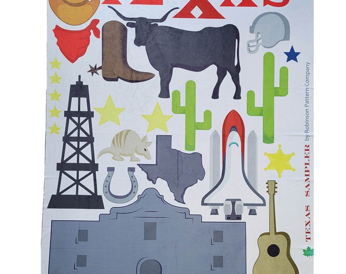 QUILT KIT Texas Sampler Longhorn Steers, Stars and the Alamo Quilt ...