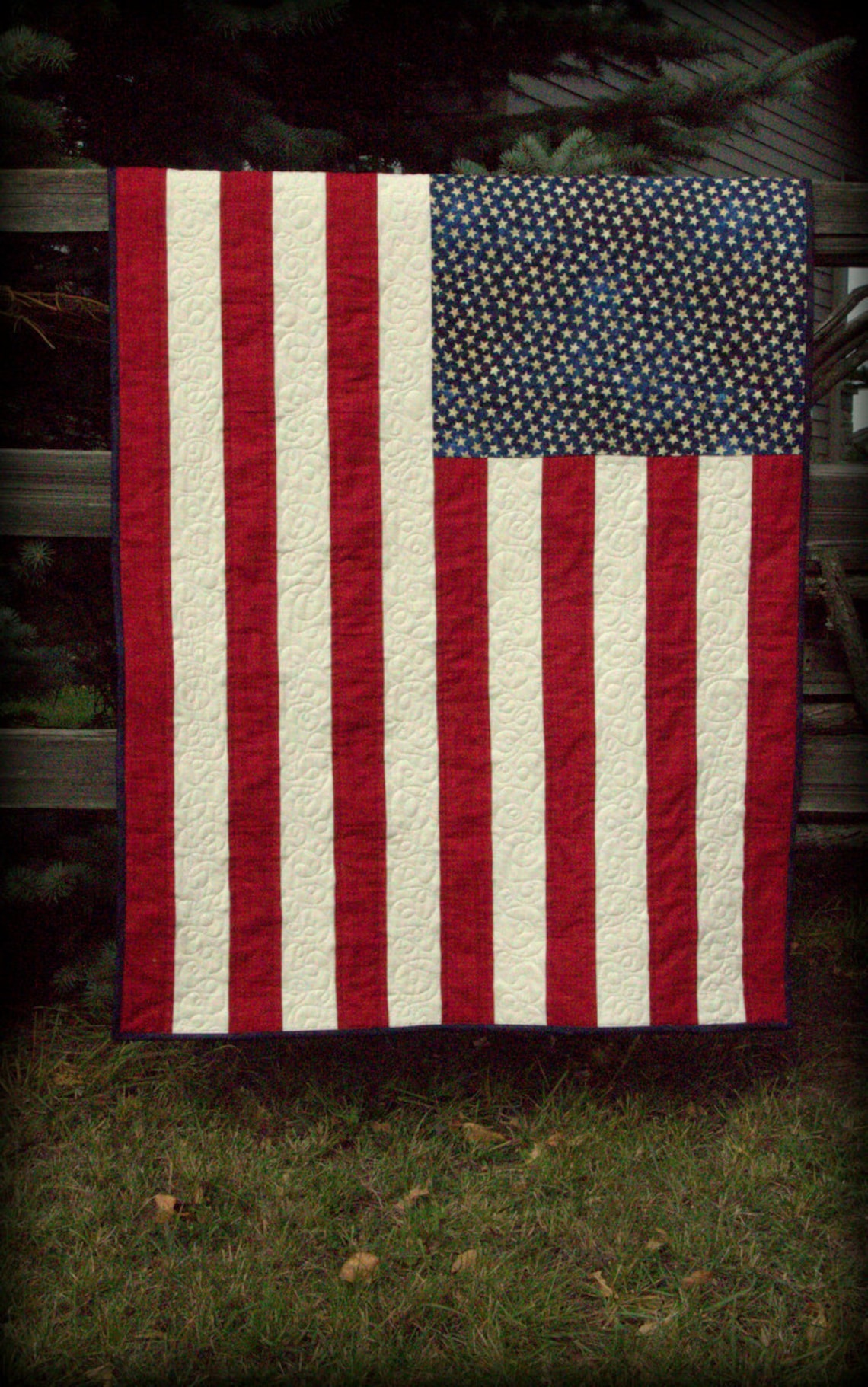 American Baby Quilt Pattern - PDF Pattern to Make the American Flag ...