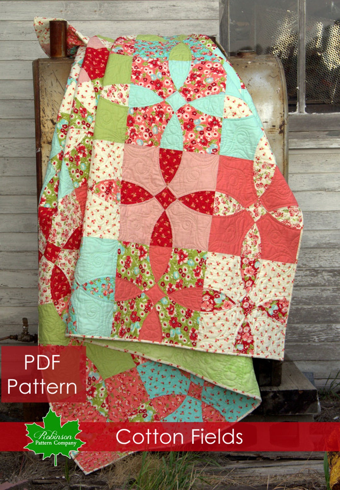 Cotton Fields Quilt Pattern - PDF Quilt Pattern - Digital Download ...