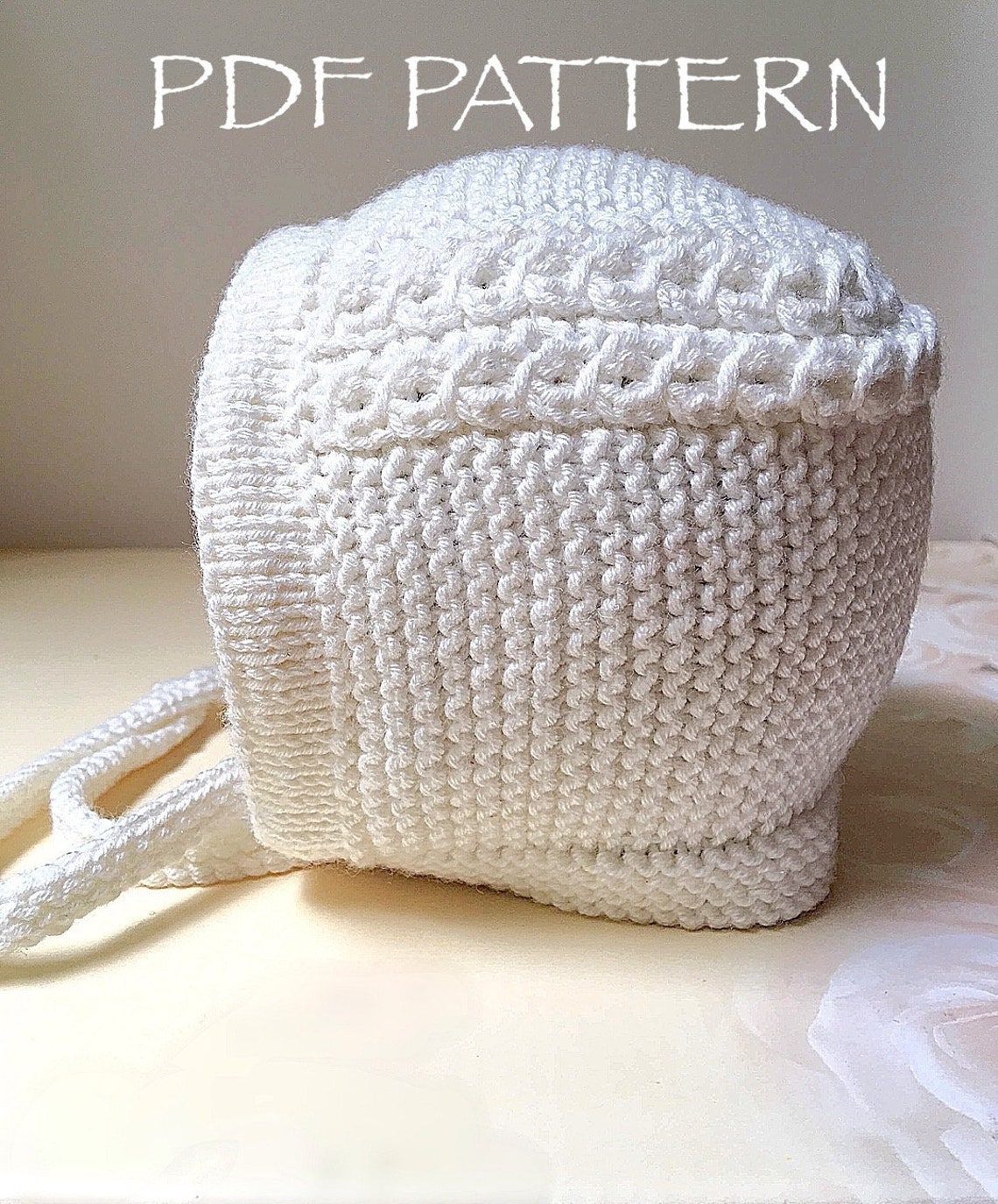 PDF Knitting Pattern Royal Princess Baby Bonnet-charlotte - Etsy
