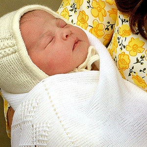 PDF Knitting Pattern- Royal Princess Baby Bonnet-charlotte, Sizes ...