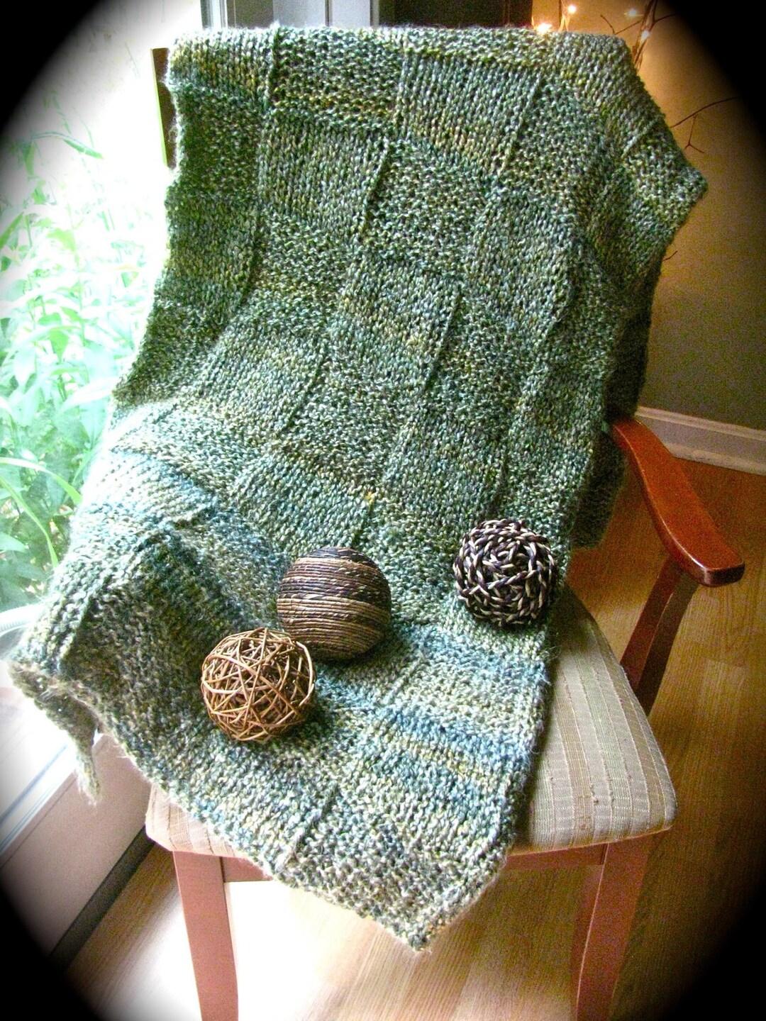 PDF Knitting Pattern-checkerboard Knit Blanket - Etsy