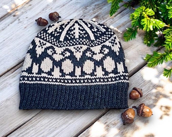 PDF Pattern Norwegian Beauty Hat Knitting - Etsy