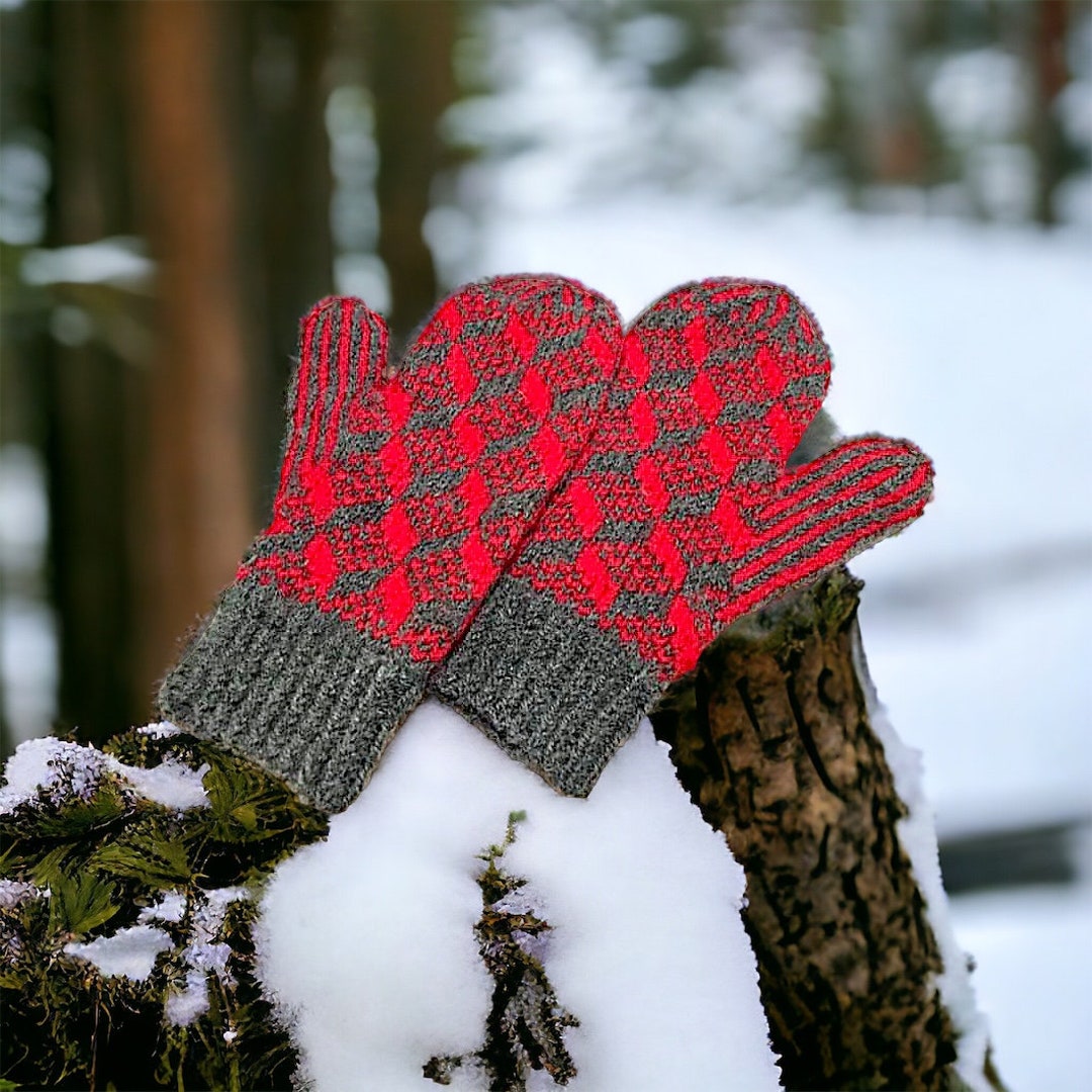 PDF File Scandinavian Cubes Knit Mittens - Etsy
