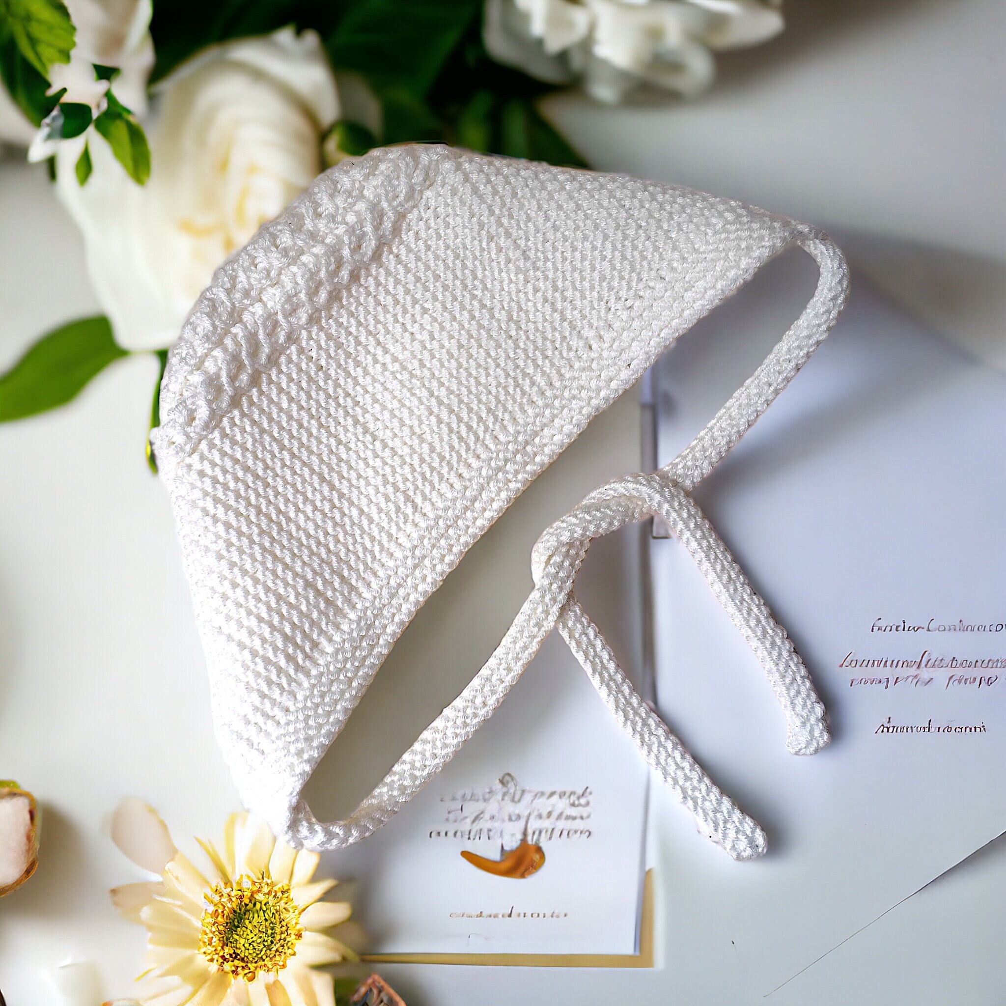PDF Knitting Pattern- Royal Princess Baby Bonnet-charlotte, Sizes ...