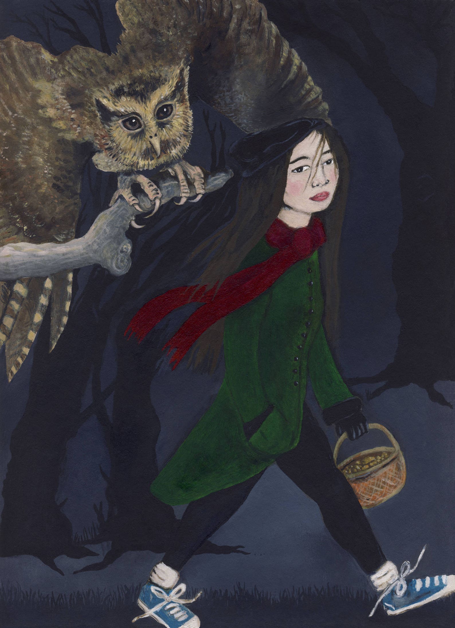 Giclee Print Foraging Portrait Art/painting/ Girl /woman/ - Etsy