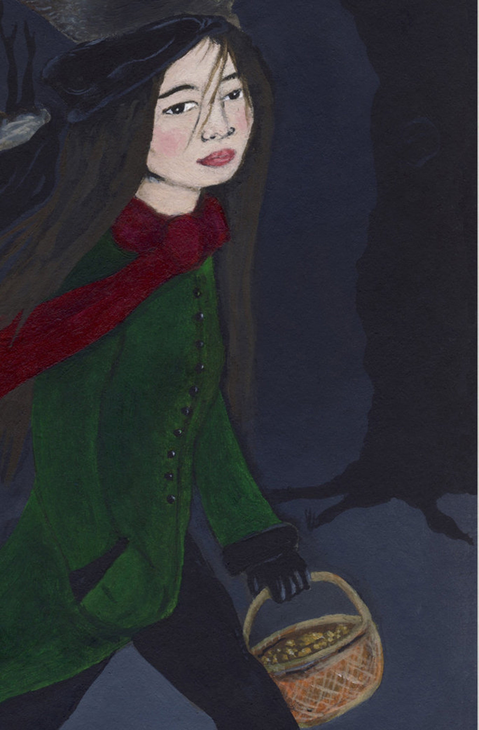 Giclee Print Foraging Portrait Art/painting/ Girl /woman/ - Etsy