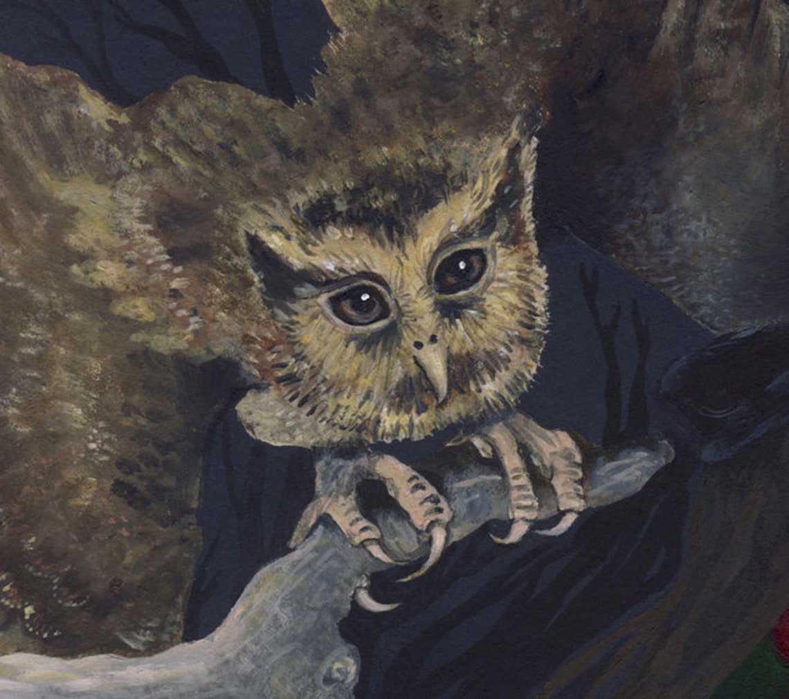 Giclee Print Foraging Portrait Art/painting/ Girl /woman/ - Etsy