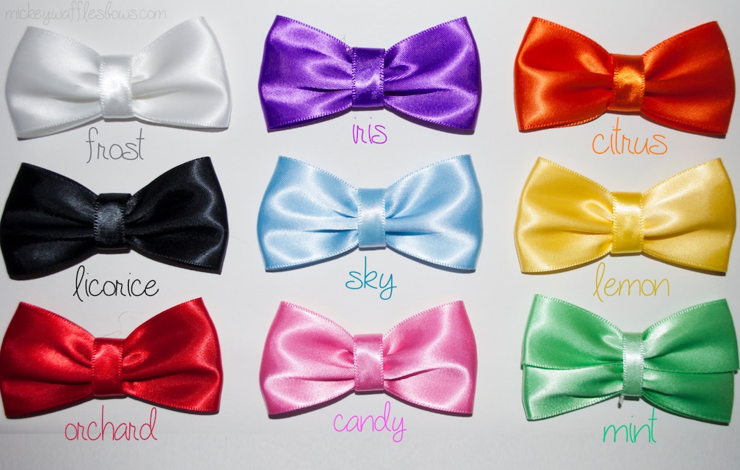 Colorful Basic Mini Bows - Etsy