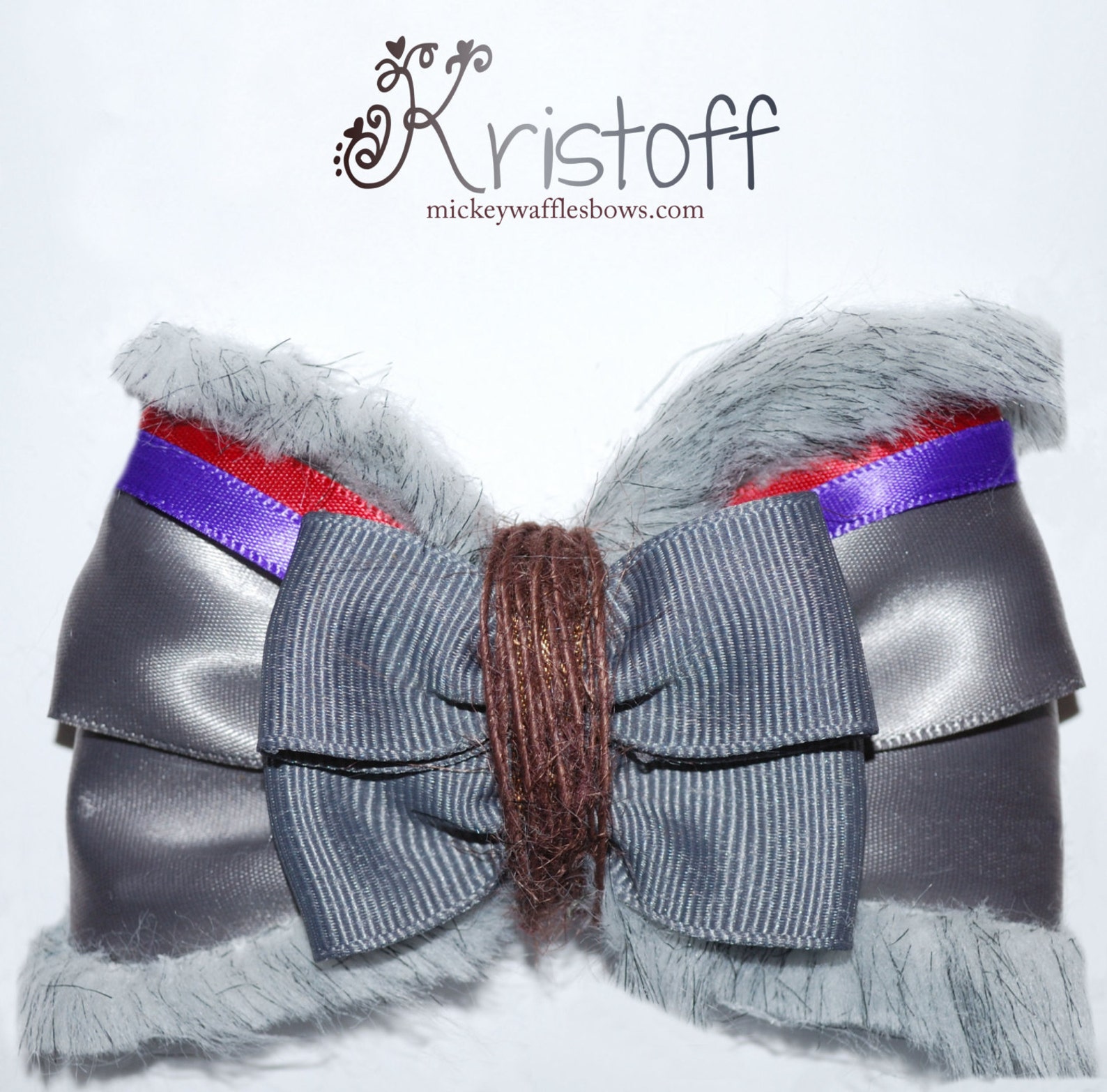 Kristoff Hair Bow - Etsy
