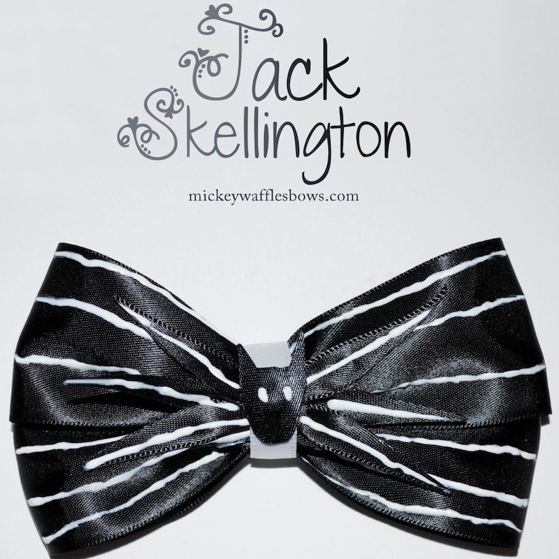 Jack Skellington Bow - Etsy