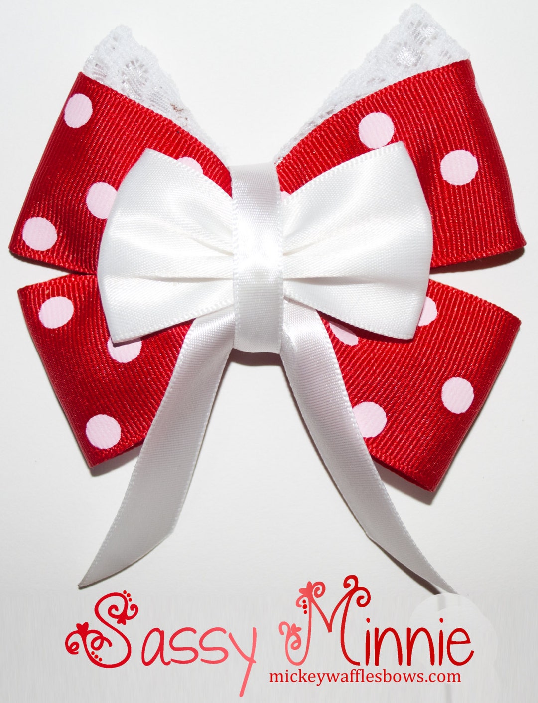 Sassy Minnie Hair Bow - Etsy
