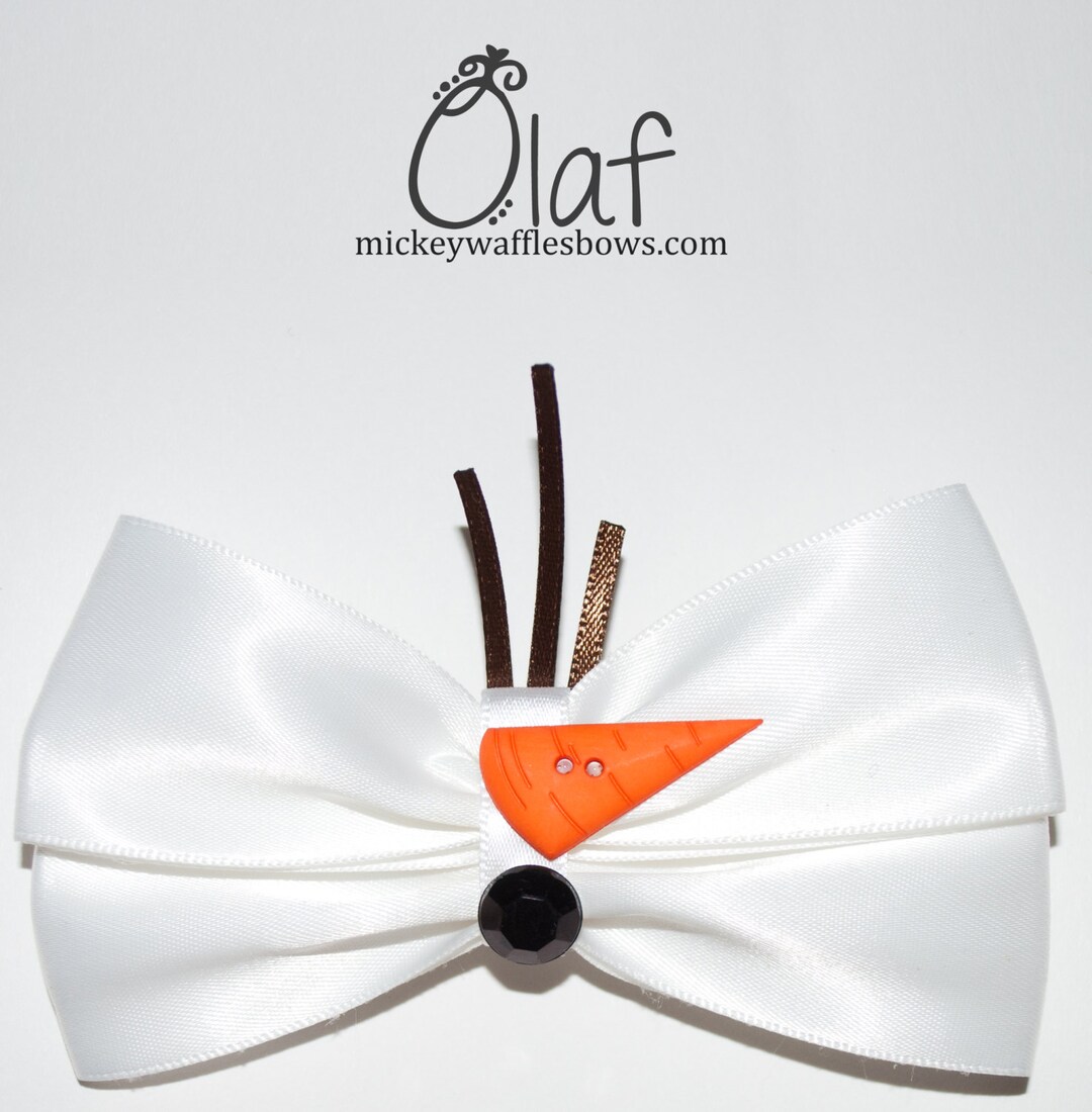 Olaf Hair Bow - Etsy