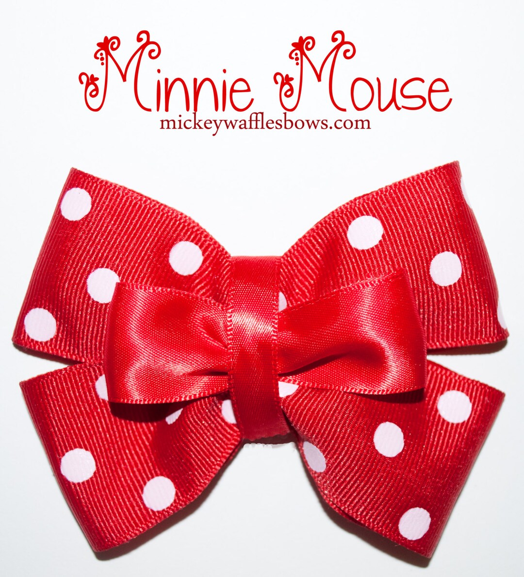 Minnie Mouse Hair Bow - Etsy