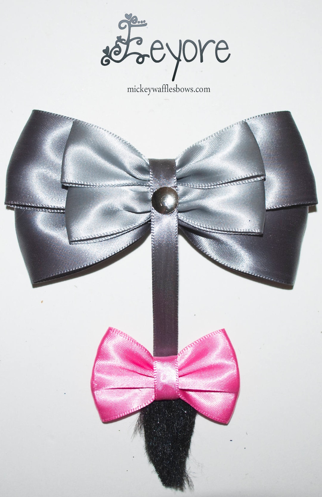 Eeyore Hair Bow - Etsy