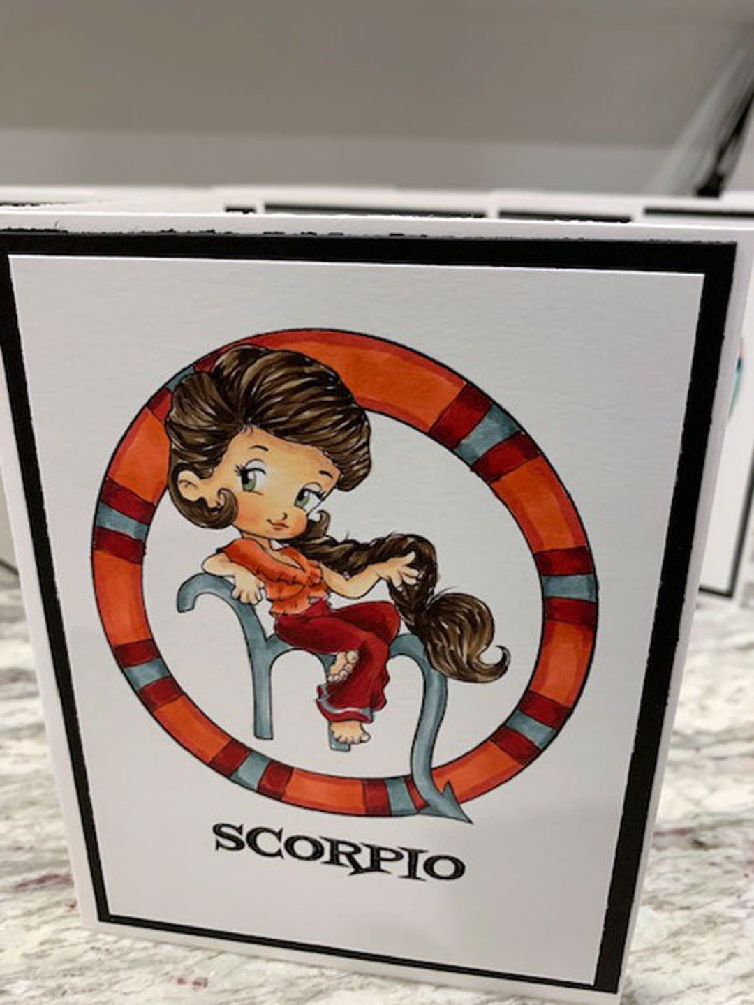 Zodiac Cards, Scorpio Card, Birthday Card, Astrological Sign Cards - Etsy