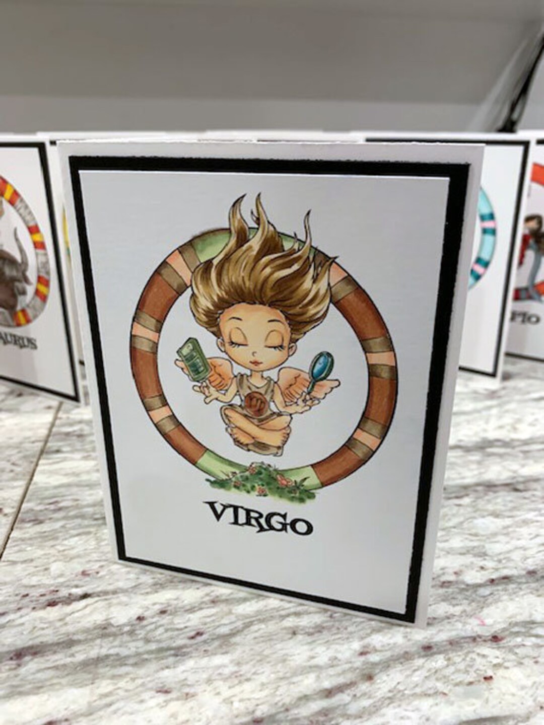 Zodiac Cards, Virgo Card, Birthday Card, Astrological Sign Cards - Etsy