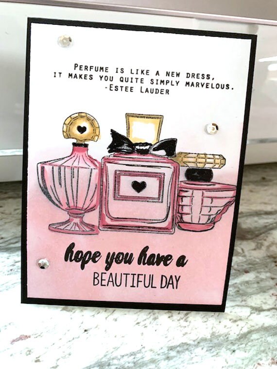 Perfume Card Birthday Card Perfume Birthday Card Beauty - Etsy