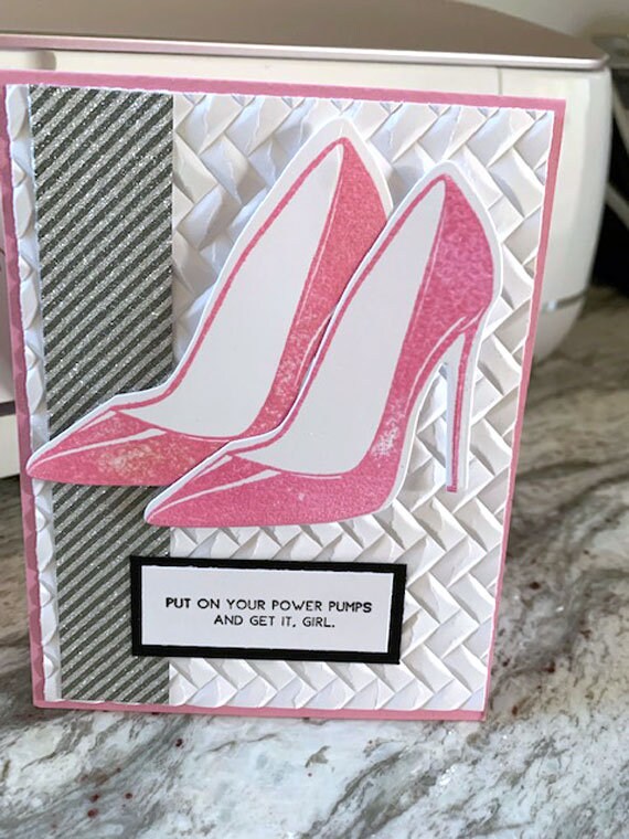 Shoe Card New Job Card Power Shoes Card Couture Card - Etsy