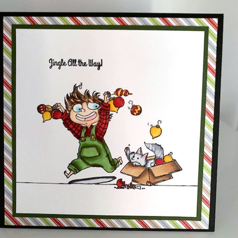 Child Christmas Card - Etsy