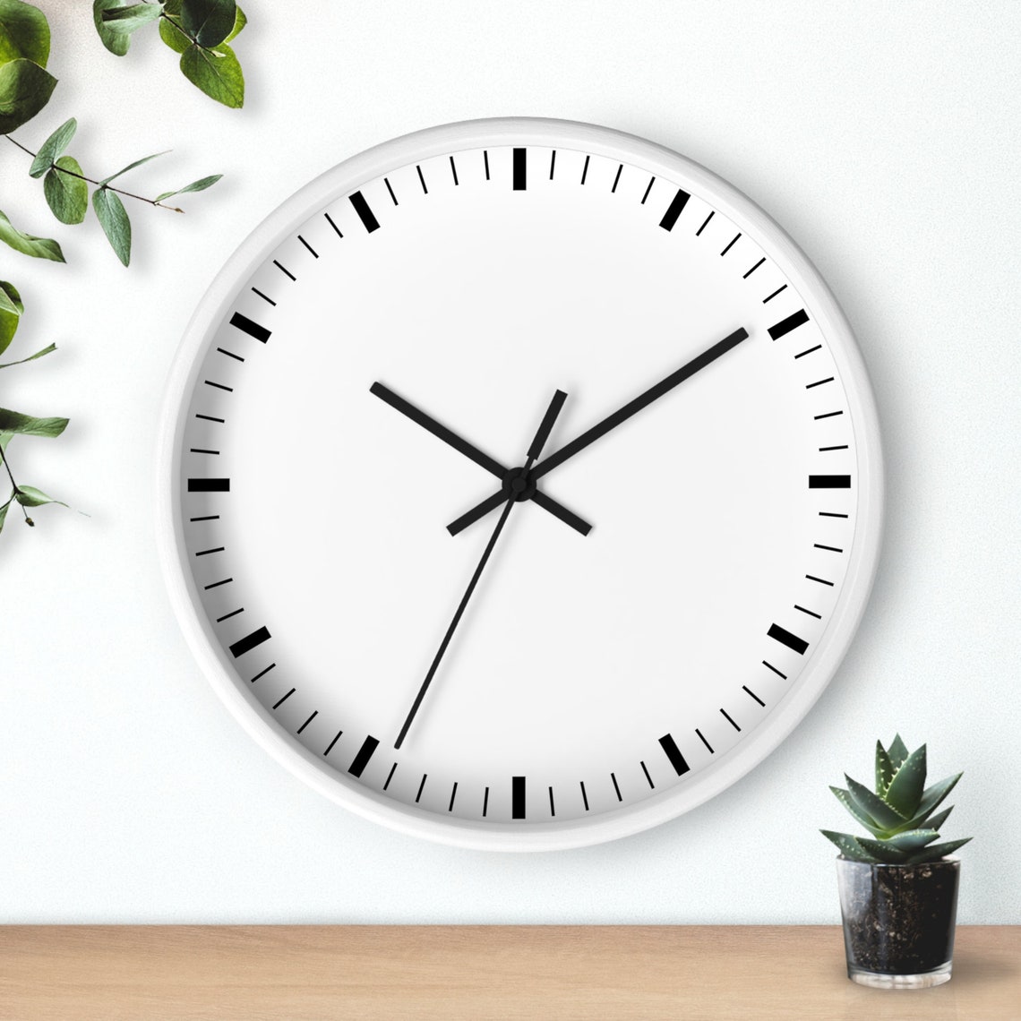 Anti-clock - Minimalist Analog Wall Clock - Etsy