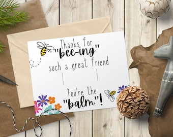 DIGITAL DOWNLOAD - Thanks for Bee-ing Such A Great Teacher Lip Balm ...