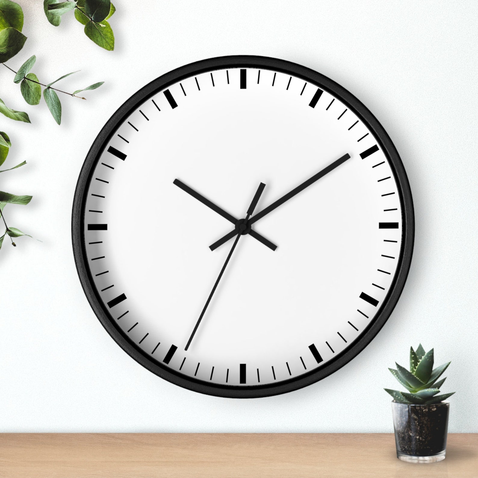 Anti-clock - Minimalist Analog Wall Clock - Etsy