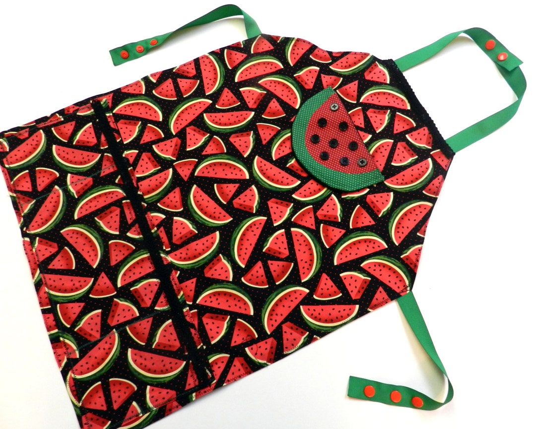 Watermelon Aprons, Pretend Play, Girls Apron, Little Chef's Bake-off ...