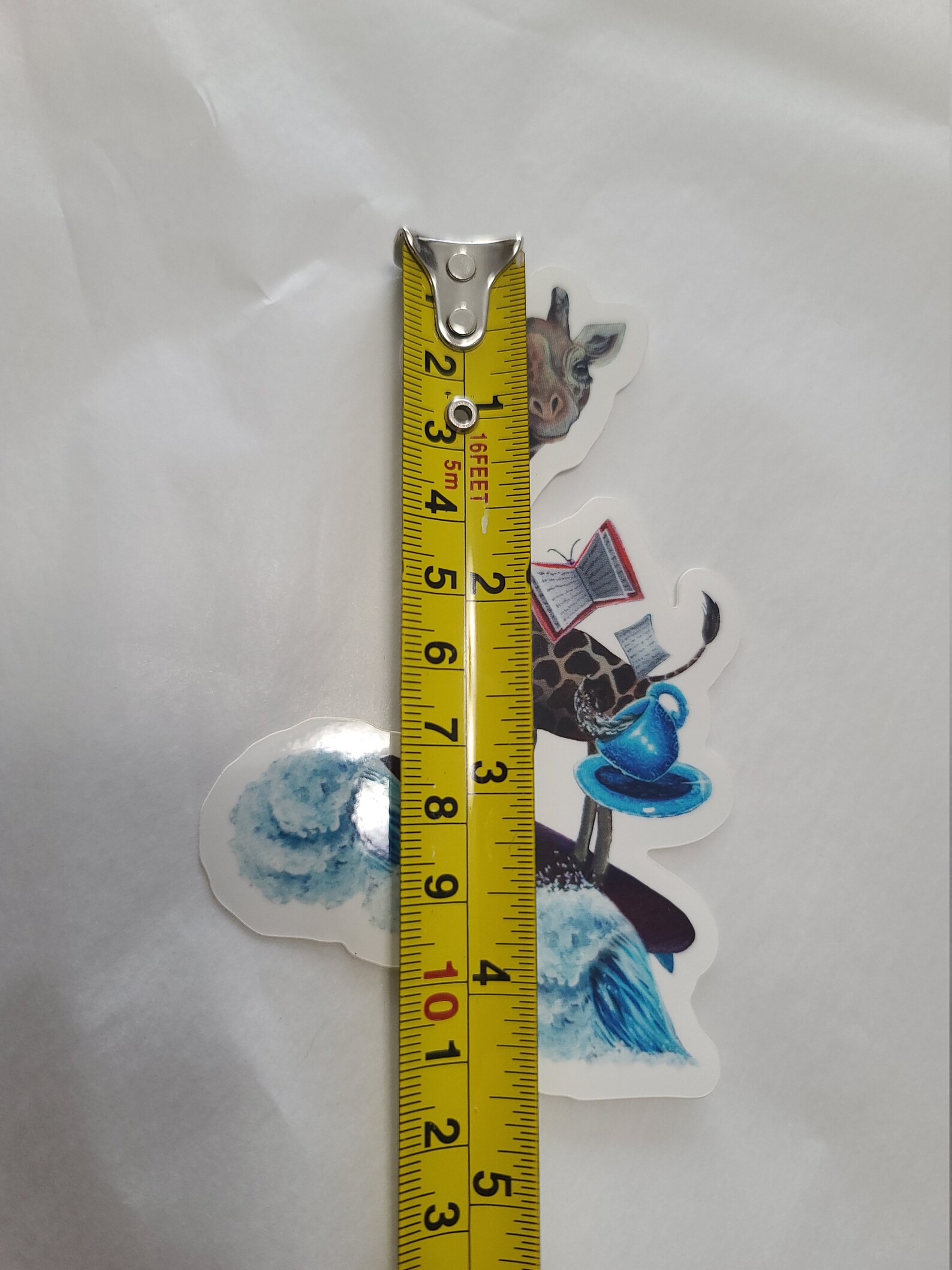 Surfing Giraffe Vinyl Waterproof Sticker by Dakota Daetwiler - Etsy