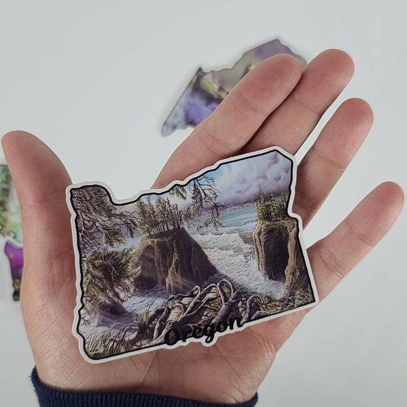 State Outline Stickers W Names multiple Options by Dakota | Etsy