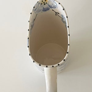 Hand Painted Ceramic Pitcher for Milk, Ceramic Milk Bag Holder, Ceramic ...