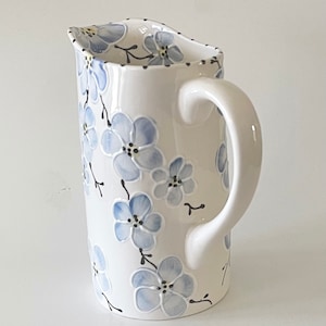 Hand Painted Ceramic Pitcher for Milk, Ceramic Milk Bag Holder, Ceramic ...