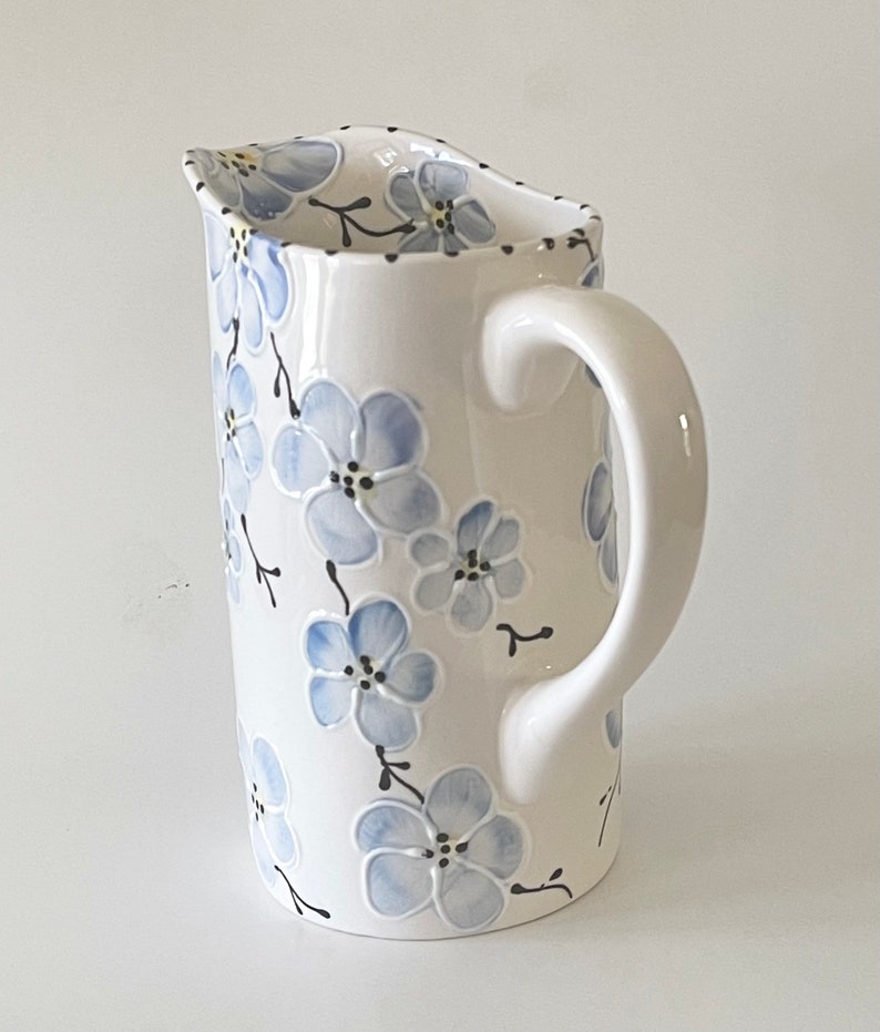 Hand Painted Ceramic Pitcher for Milk Ceramic Milk Bag - Etsy