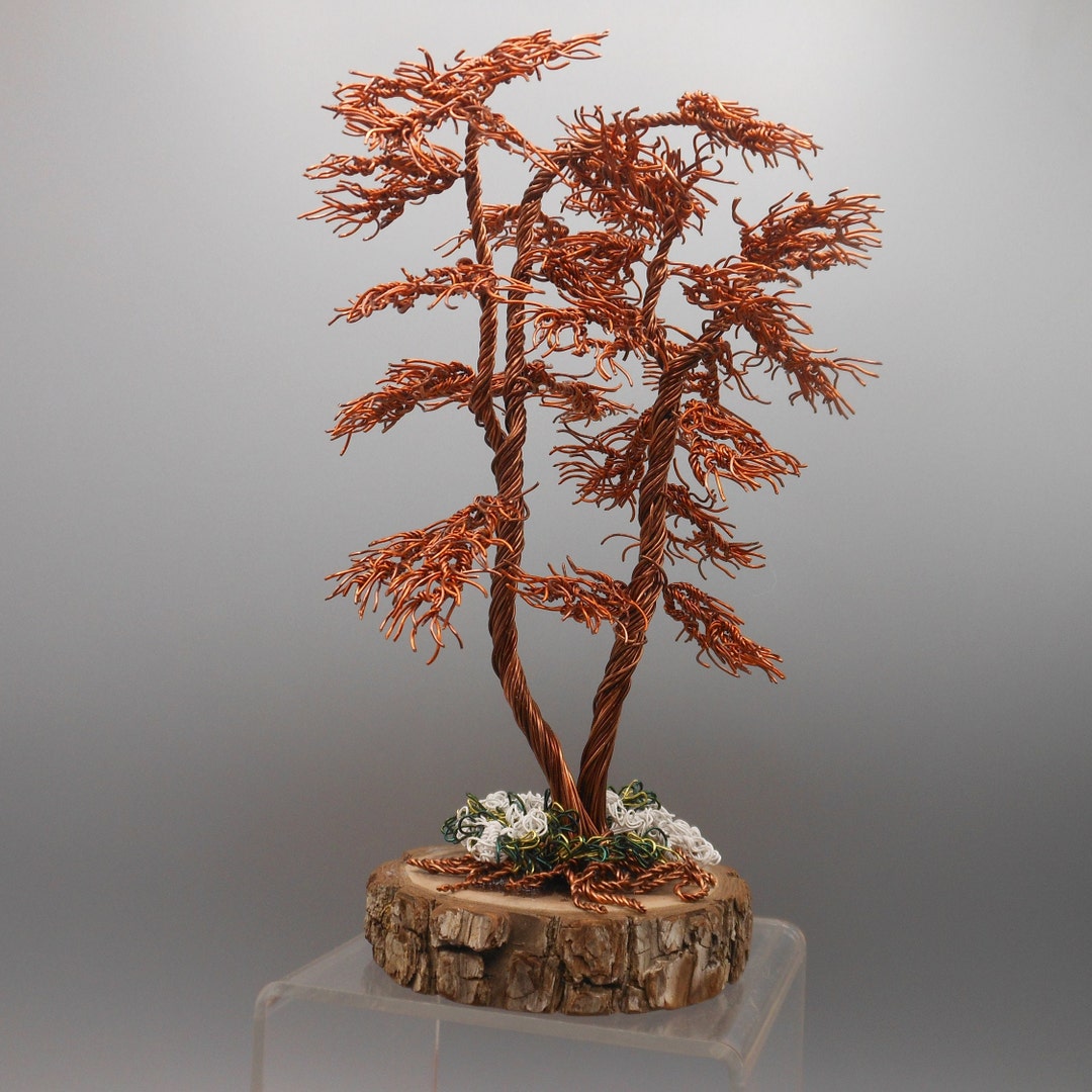 Wire Tree, Wire Tree Sculpture, Copper Tree, Bonsai Tree, Memorial Tree ...