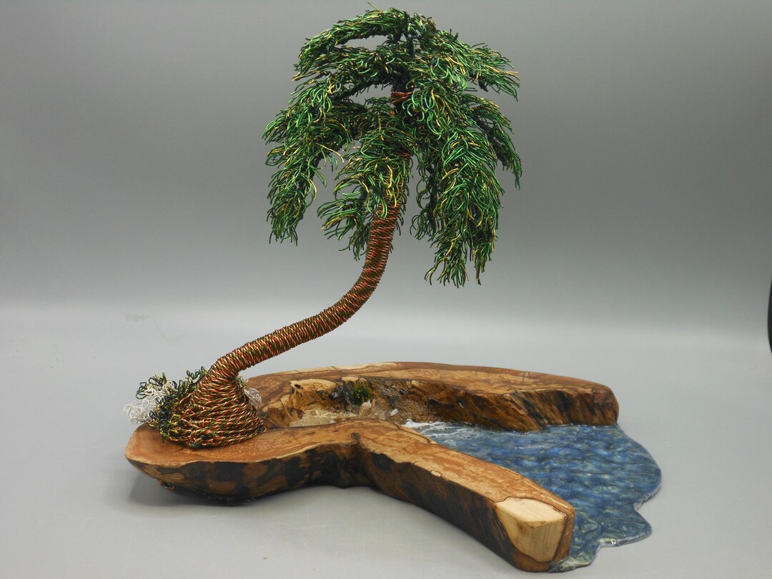 Wire Tree, Wire Palm Tree, Wire Tree Sculpture, Bonsai Tree, Memorial ...
