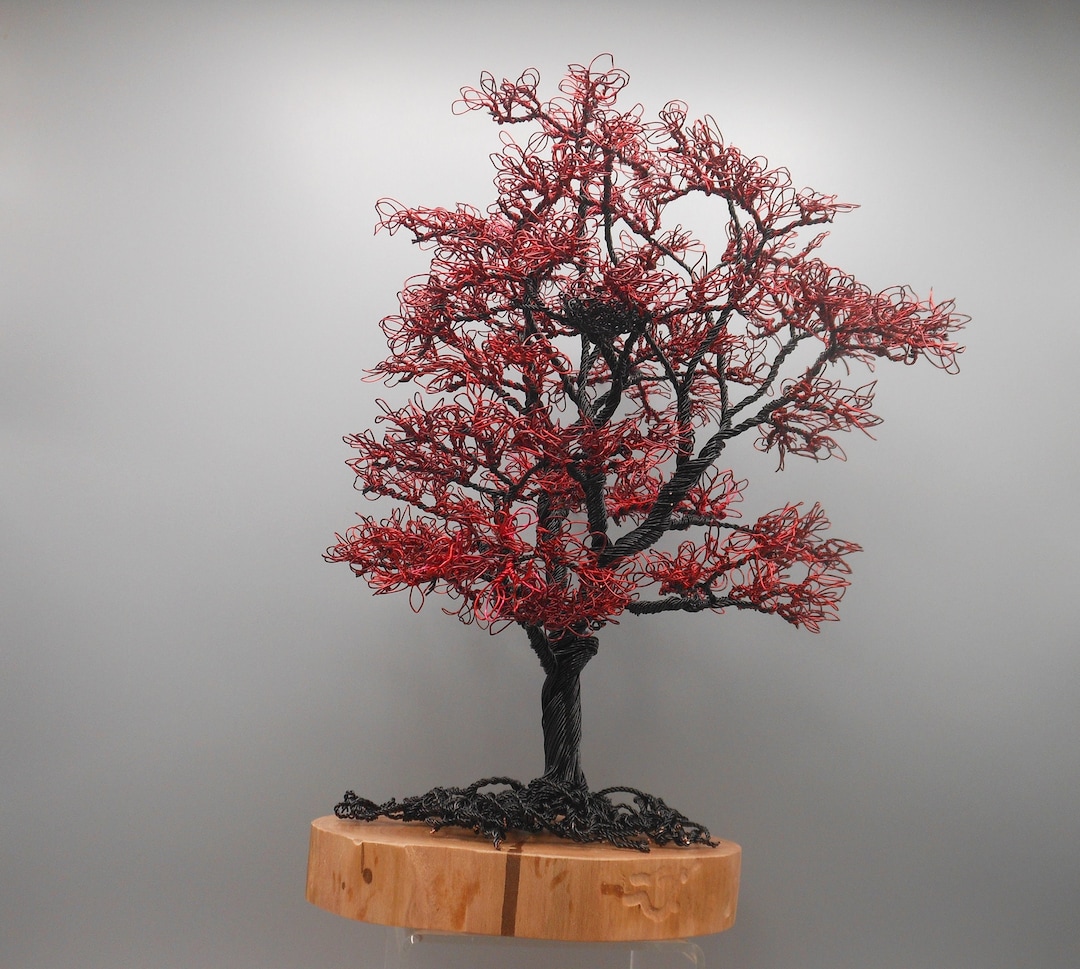 Wire Tree Sculpture, Red Maple Tree, Wire Trees, Wire Sculpture ...