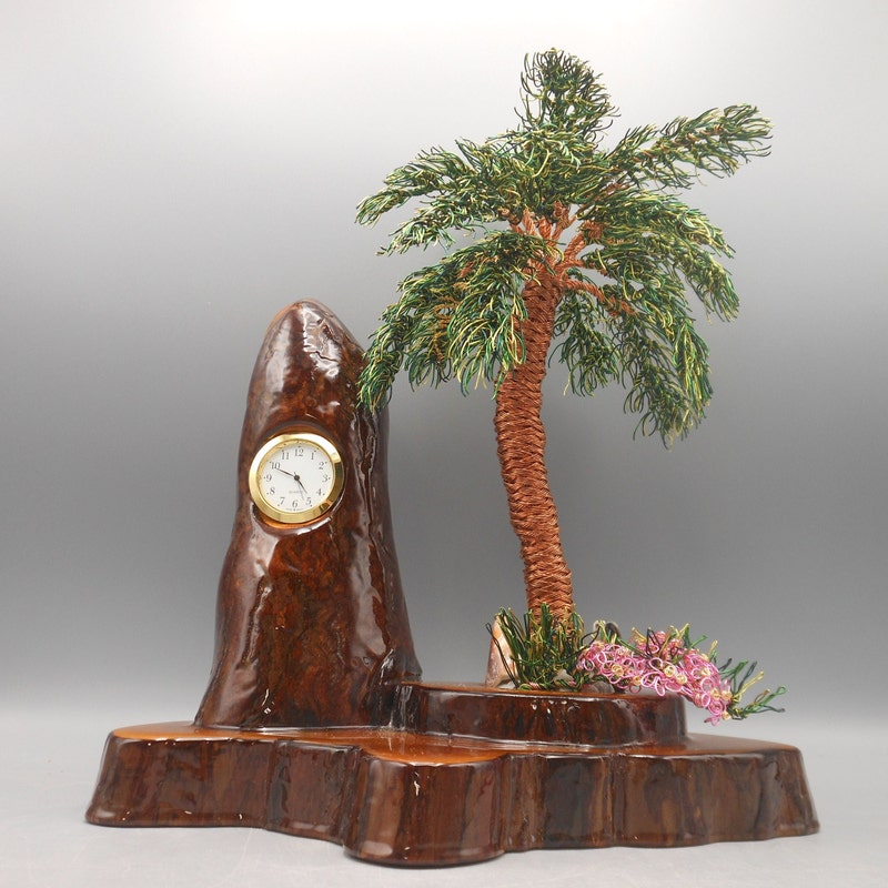 Palm Tree Clock - Etsy