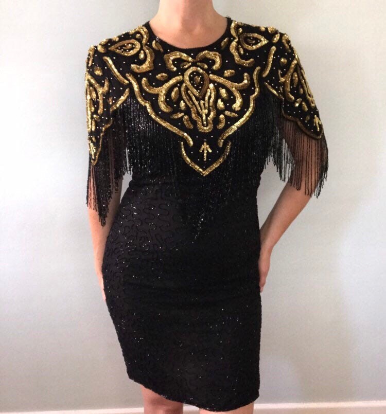 Deco Beaded Dress - Etsy