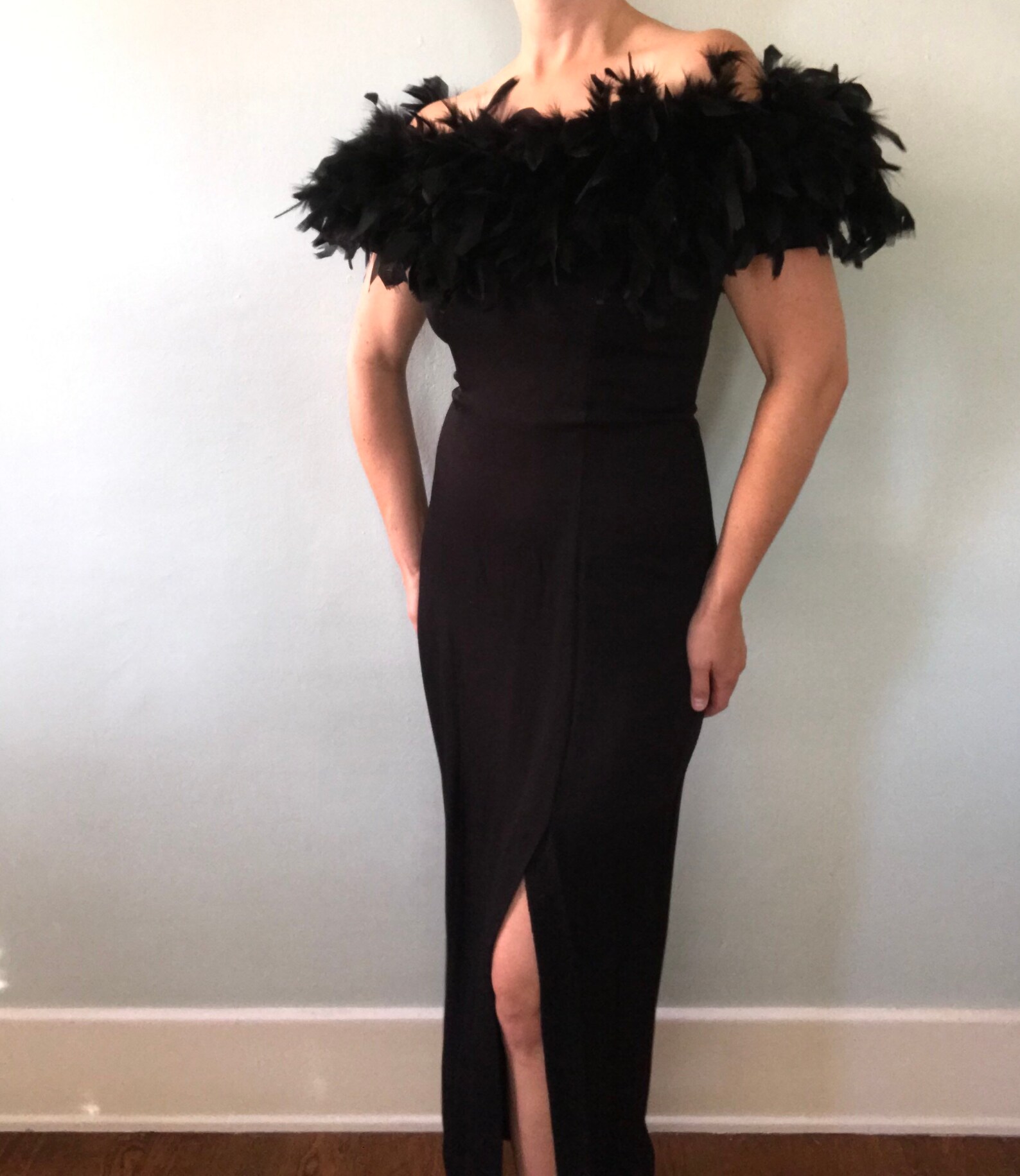 Dramatic Black Gown - Etsy