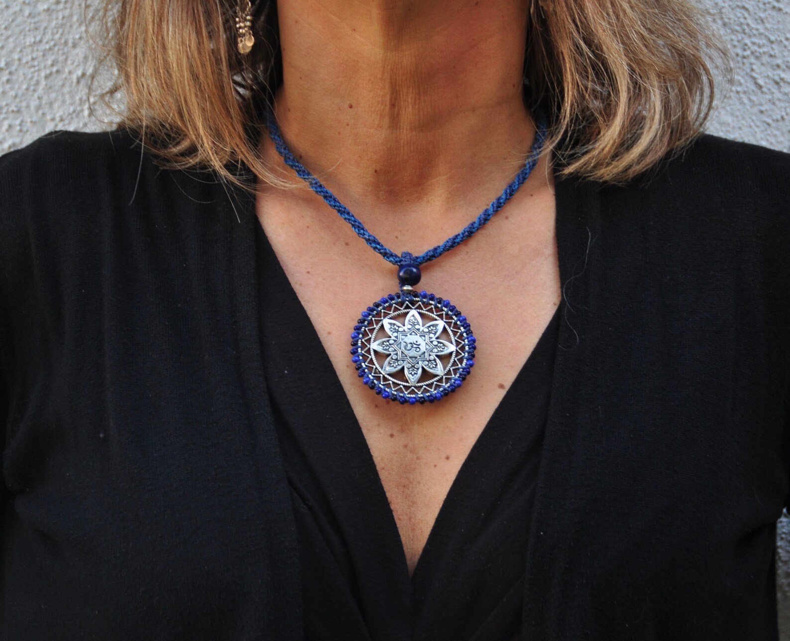 Chakra Necklace,third Eye Chakra,chakra Pendant,om Chakra Mandala ...