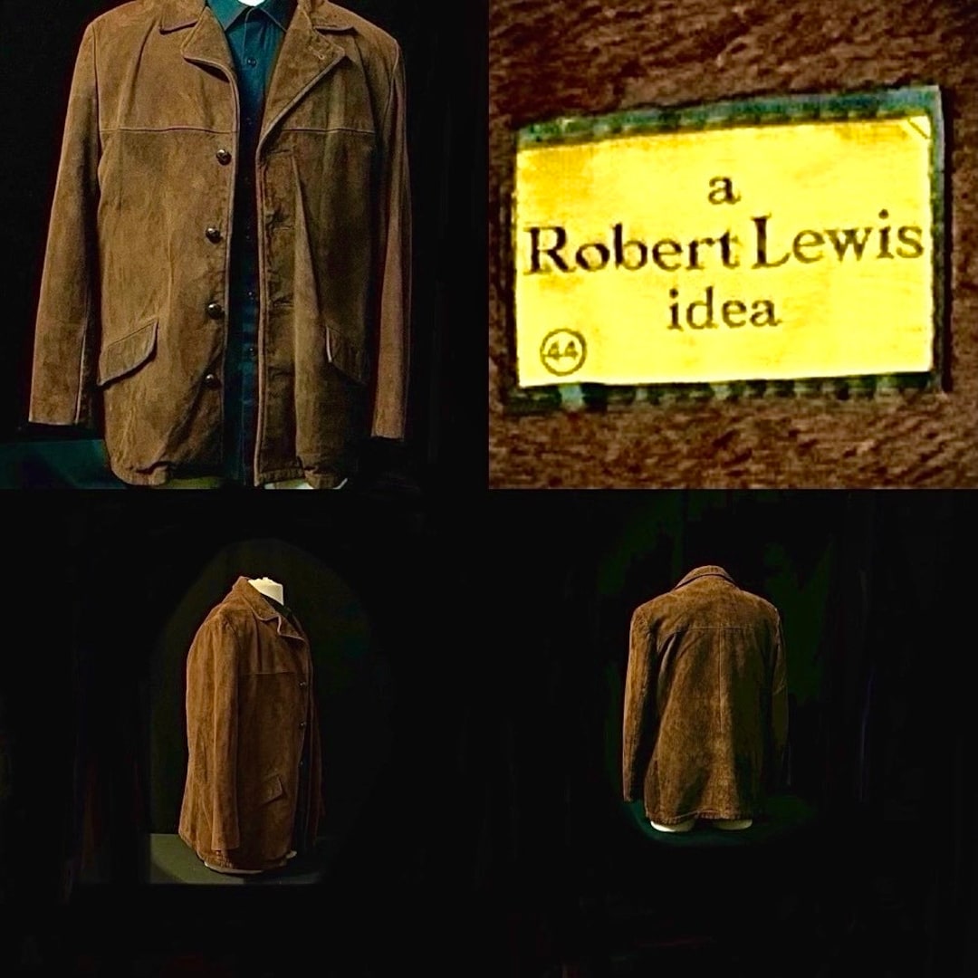 1980s A Robert Lewis Idea Velvet Soft Brown Suede Jacket With Removable ...