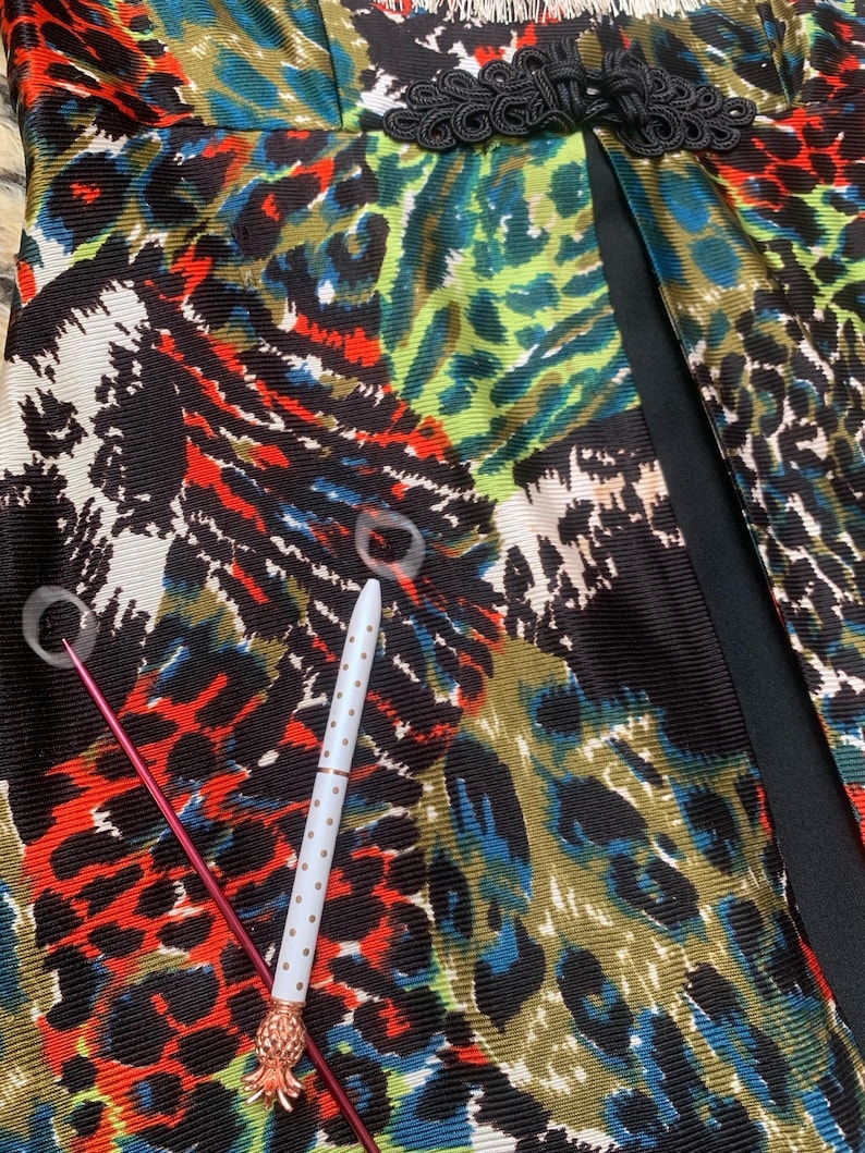 Vintage 1960s/ “belvera Fashions” Sydney/ Fringe Trim/ Psychedelic ...