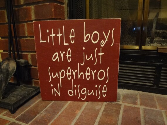 Items similar to Little Boys Hand Painted Sign on Etsy