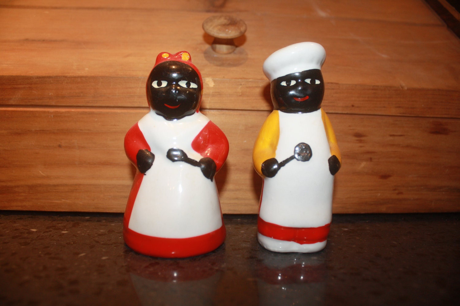 Mammy Salt And Pepper Shakers
