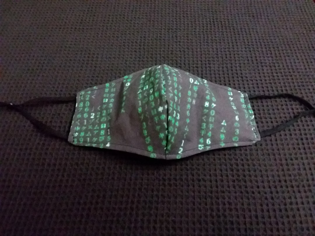 Small Adult Binary Rain Adjustable Face Mask - Etsy
