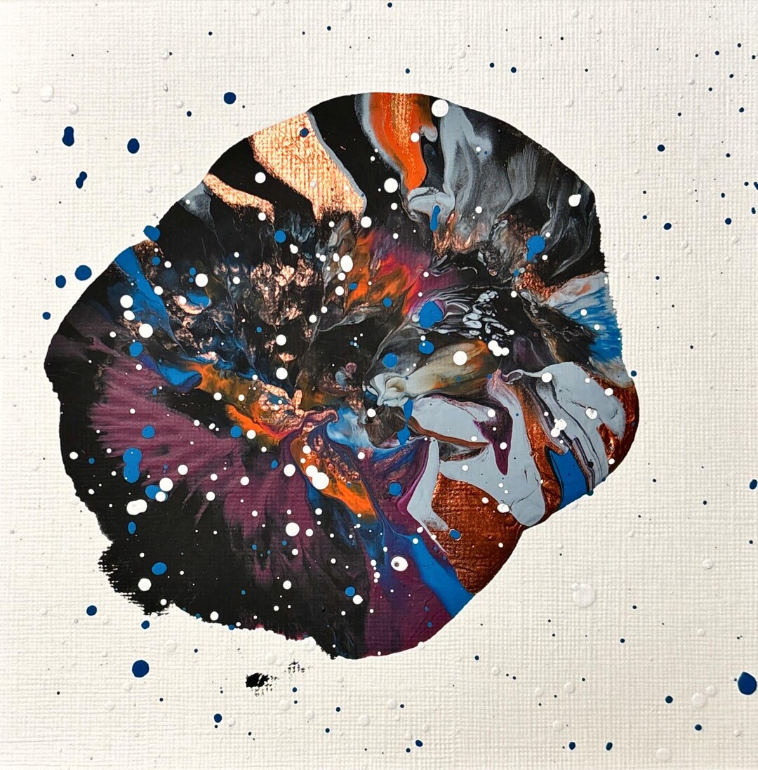 War - Abstract Art - 6x6" - Acrylic Paint on Acrylic Paper - Boob Art ...