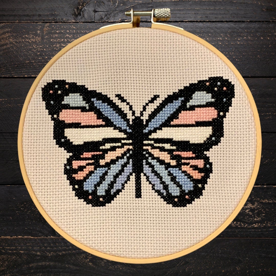 Trans Butterfly Cross Stitch Pattern - Etsy