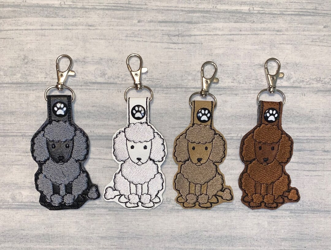 Poodle Purse Charm, Poodle Key Chain, Key Fob - Etsy